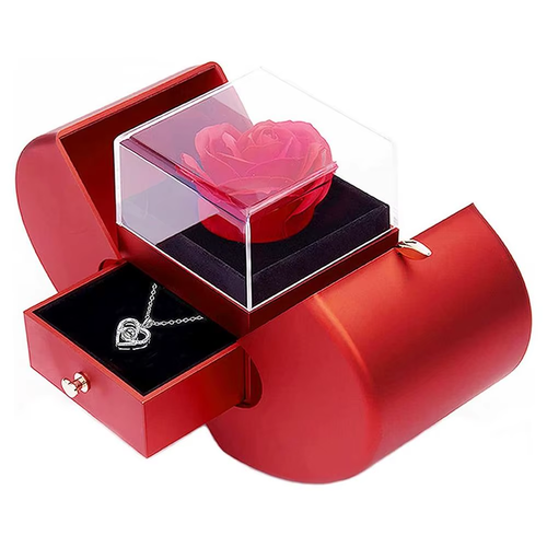 Eternal Flower Apples Jewelry Box Christmas Gift Box Rose Flower ...