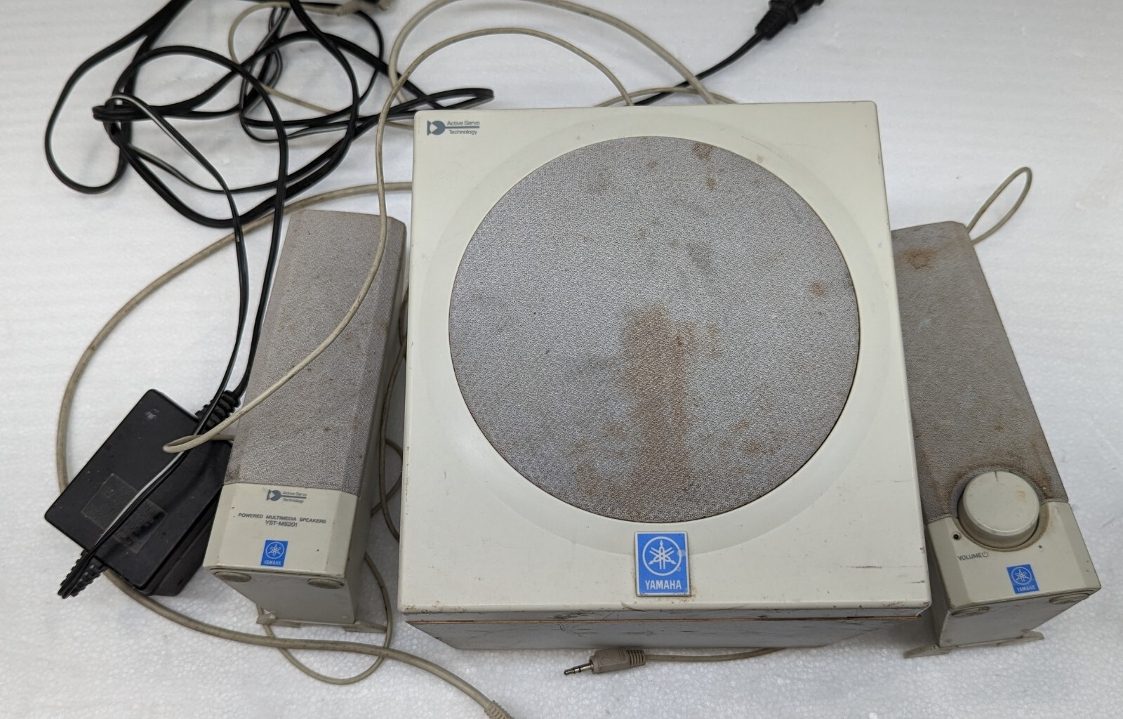 Yamaha YST-MS201 White - Computer Speakers & Subwoofer Not Working Bad ...