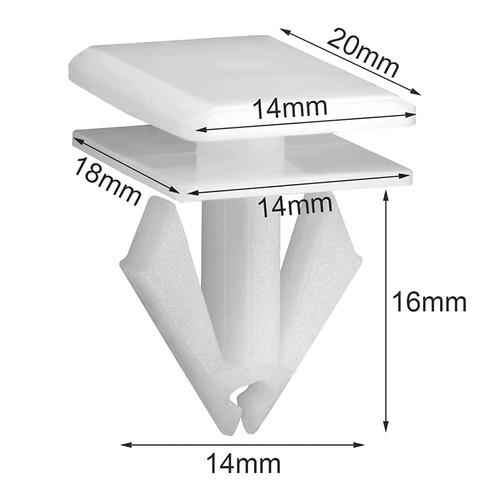 FOR JEEP DODGE & CHRYSLER Rocker Moulding Clips Retainers 68092697AA ...