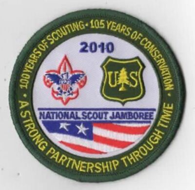 2010 National Scout Jamboree Patch 100 Years of Scouting GREEN Bdr. [KY ...