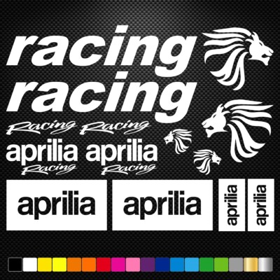 APRILIA RACING - 14 Stickers Autocollants Adhésifs Vinyles Moto | eBay