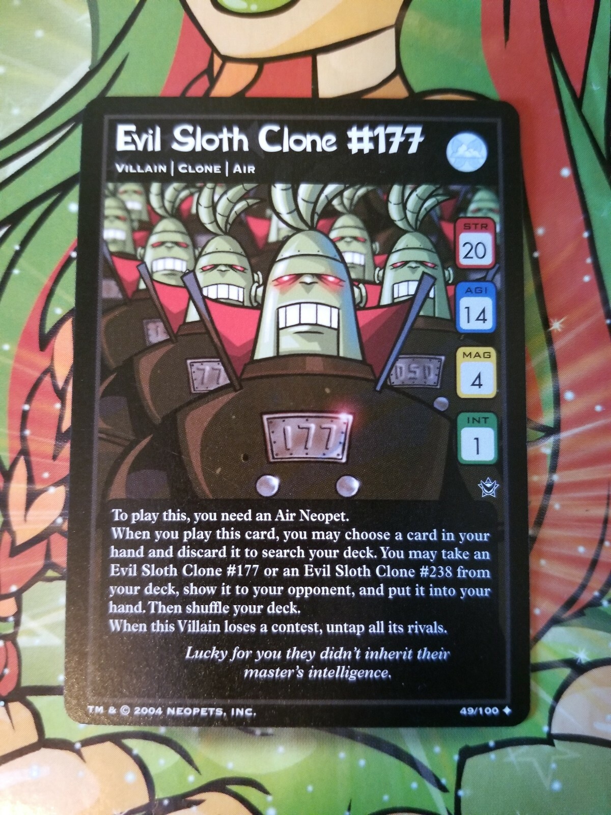 Evil Sloth Clone #177 49/100, UC, EXC/NM - Return of Dr. Sloth 2004 ...