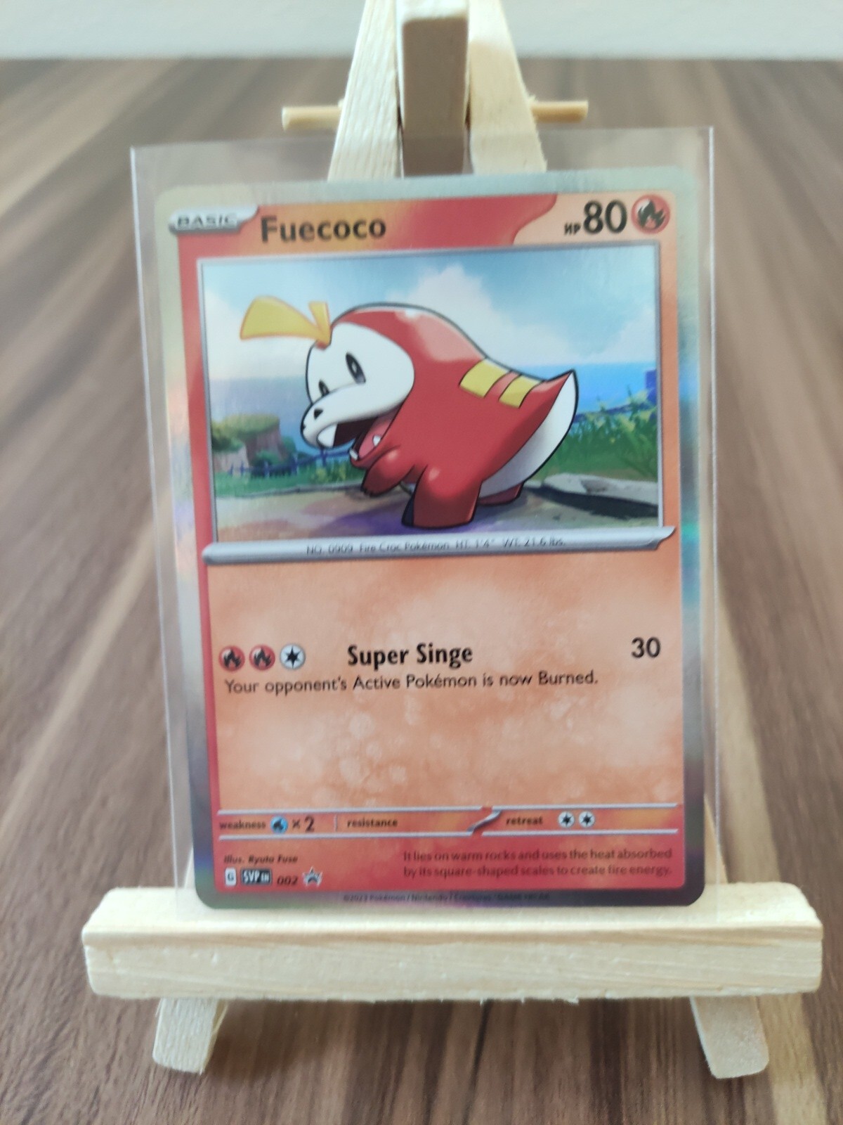 Fuecoco SVP002 Scarlet & Violet Holo Rare Promo Pokemon Card * New * | eBay