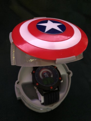 Marvel Avengers - Captain America Digital Watch w/ Shield Case (NEW) | eBay