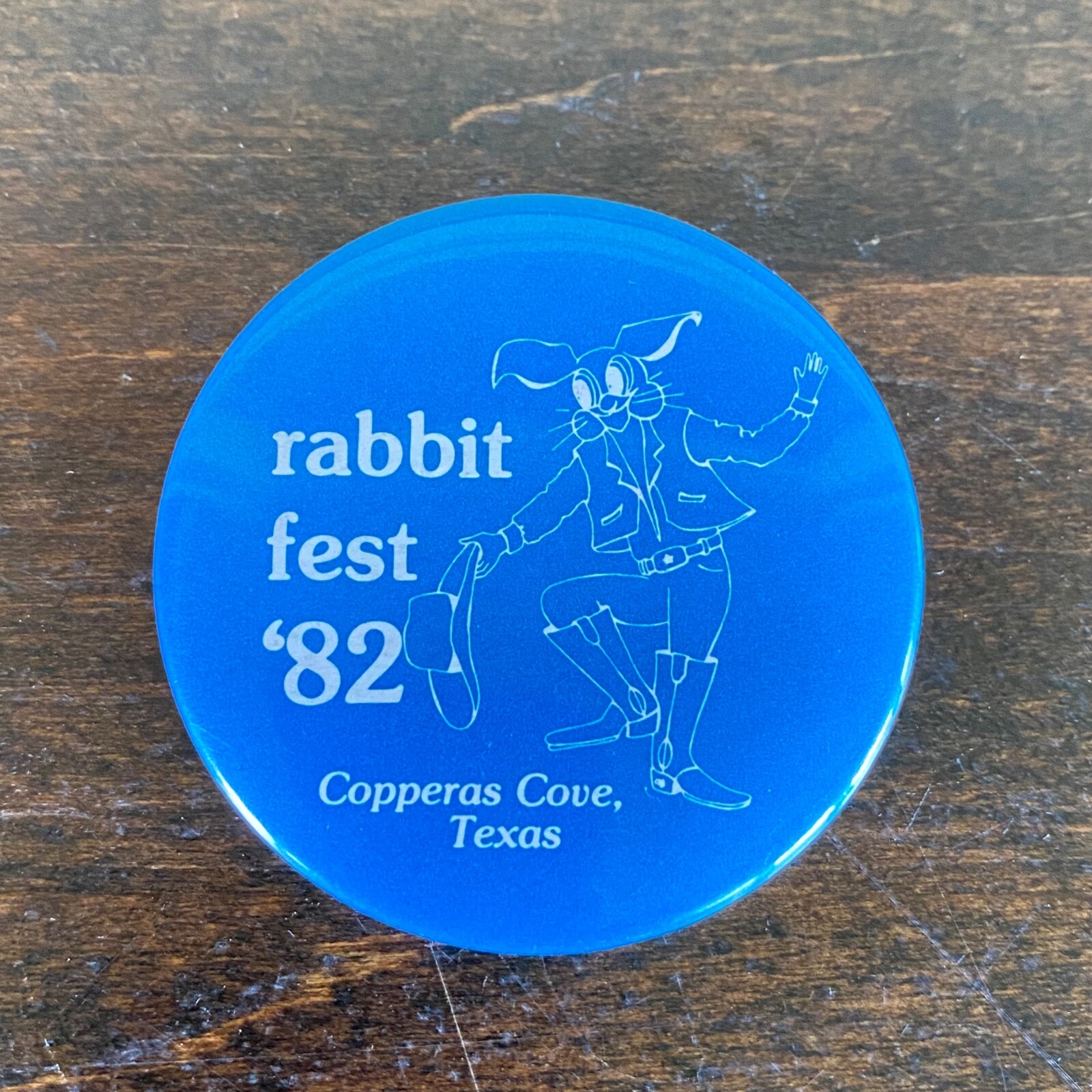Vintage Rabbit Fest '82 Pinback Button Copperas Cove TX Festival 1982 ...
