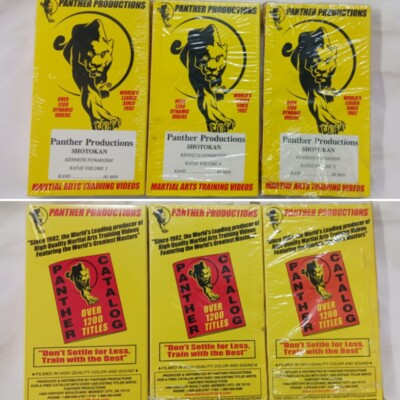 KENNETH FUNAKOSHI SHOTOKAN KATAS VOL 3, 4 & 5 PANTHER PRODUCTIONS VHS ...