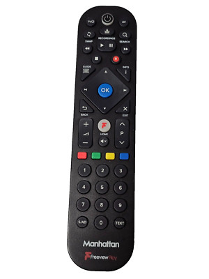 GENUINE MANHATTAN FREEVIEW PLAY RECEIVER REMOTE CONTROL for T3R | eBay UK