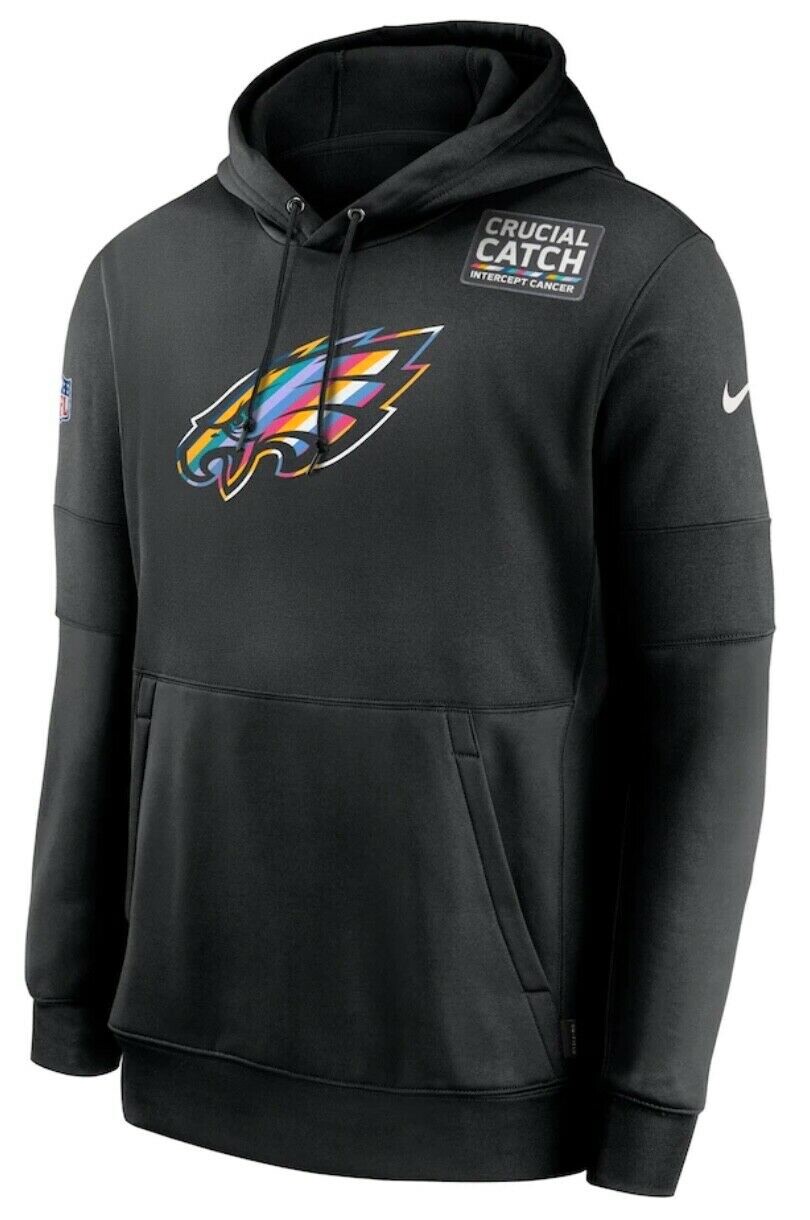 AUTHENTIC Nike Philadelphia Eagles 2020 NFL Crucial Catch Hoodie Men's ...
