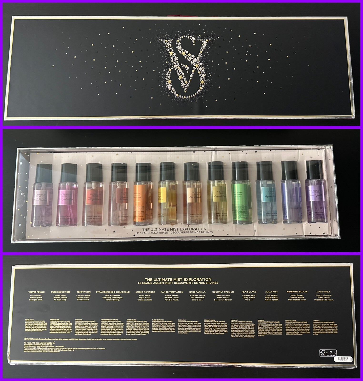 NIB Victoria's Secret Ultimate Mist Discovery Body Fragrance Gift Set ...