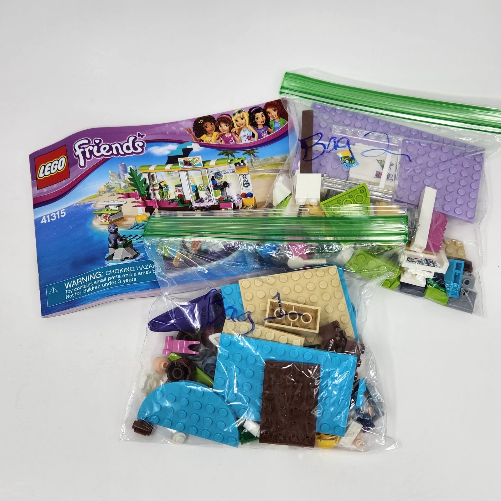 LEGO FRIENDS HEARTLAKE SURF SHOP # 41315 99% COMPLETE SET W ...