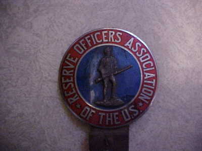 LICENSE PLATE TOPPER PORCELIAN SOLDIER US OFFICER MILITARY TAG ...