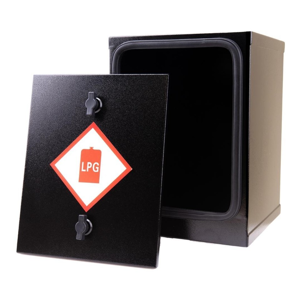 CAMPERVAN CAMPINGAZ STEEL SAFETY GAS LOCKER FOR 907 904 BOTTLE ...