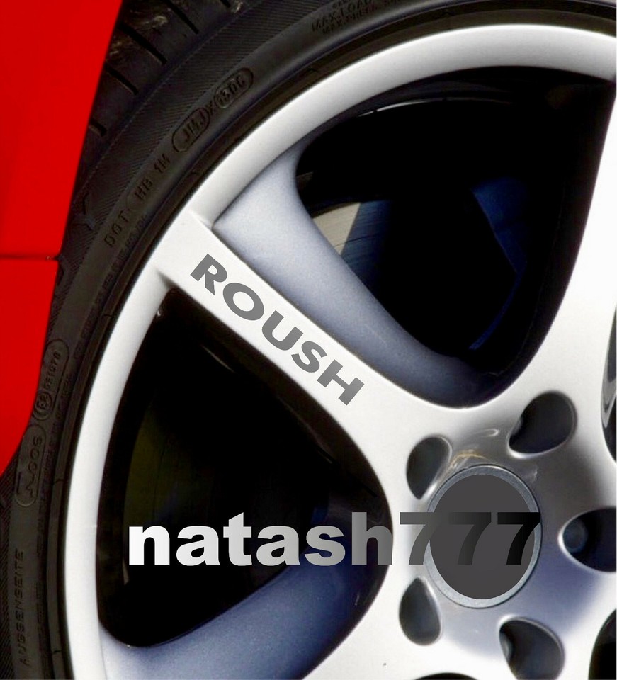 ROUSH Wheels Rims Vinyl Decal sticker Emblem logo Fits: Ford MUSTANG ...