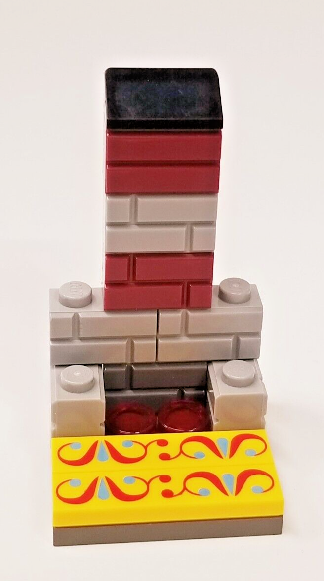 LEGO Trophy Fireplace Outdoor Lodge Rustic Minifigure Western Castle ...