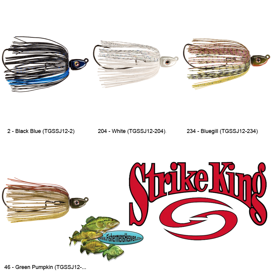 Strike King Jig Swim Swinging 1/2oz (TGSSJ12) Any 4 Color Tour Grade ...