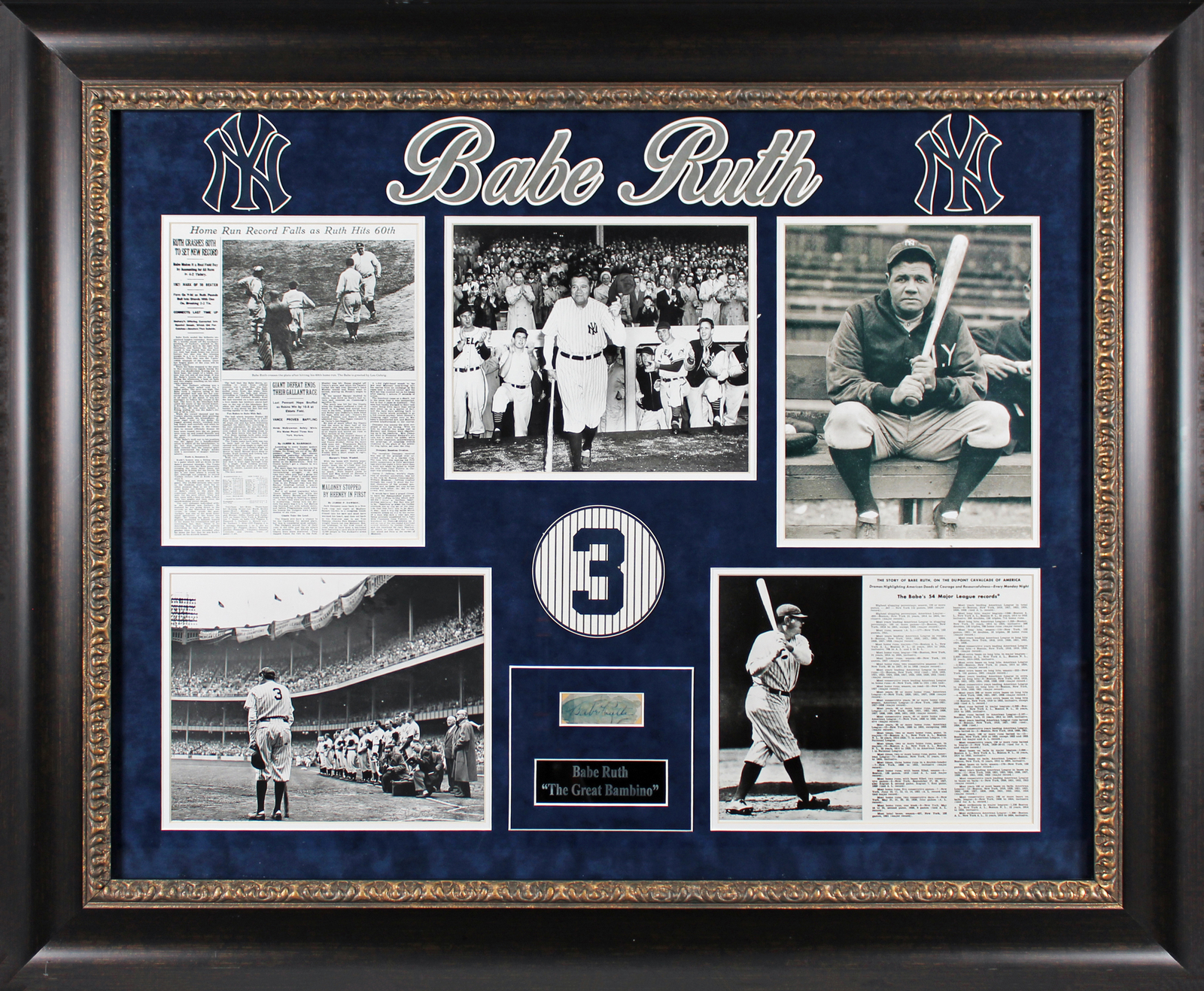 Babe Ruth Autographed Memorabilia | Signed Photo, Jersey, Collectibles ...