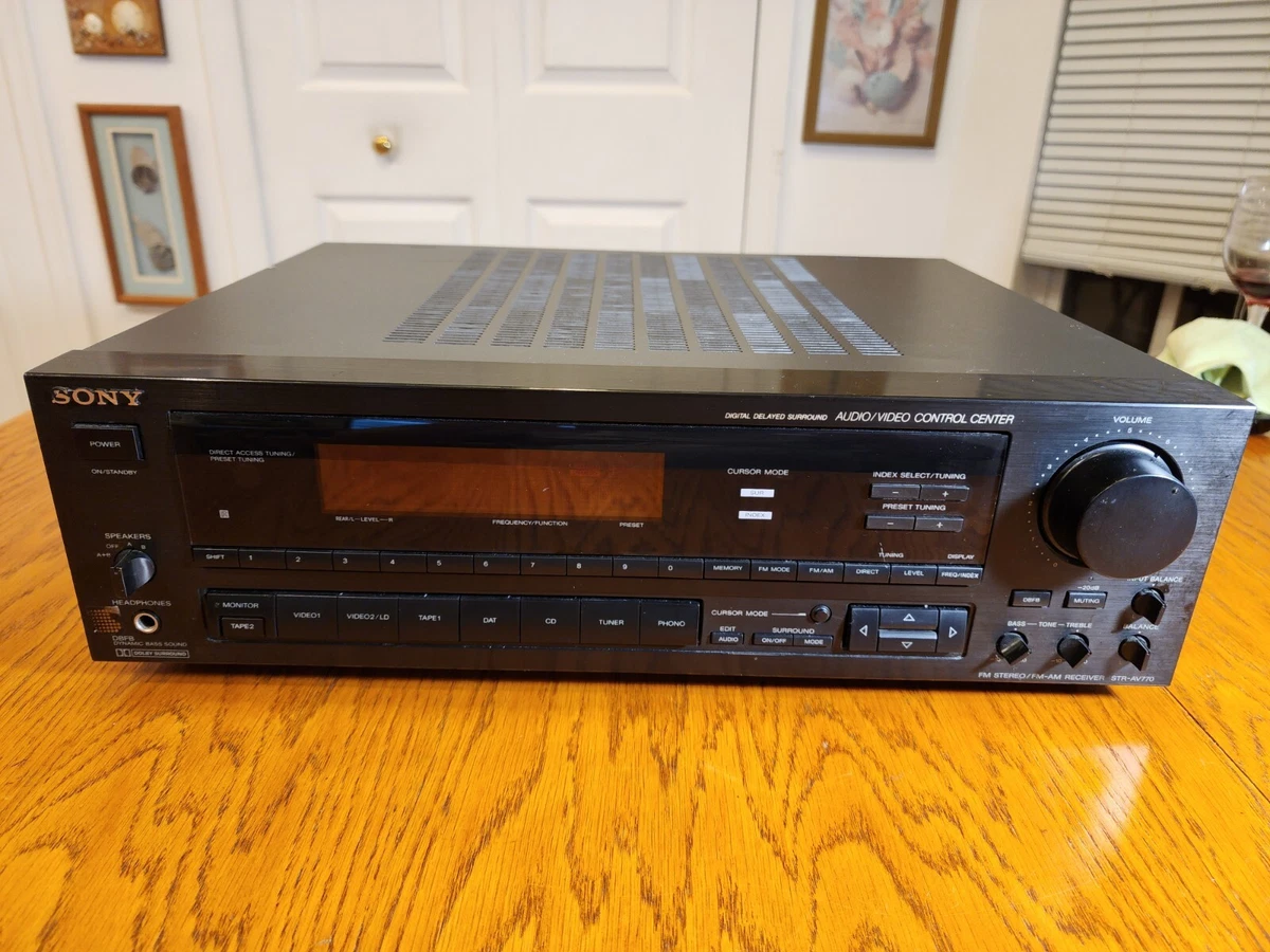 SONY STR-AV770 FM Stereo/FM-AM Receiver (No Remote), 53% OFF
