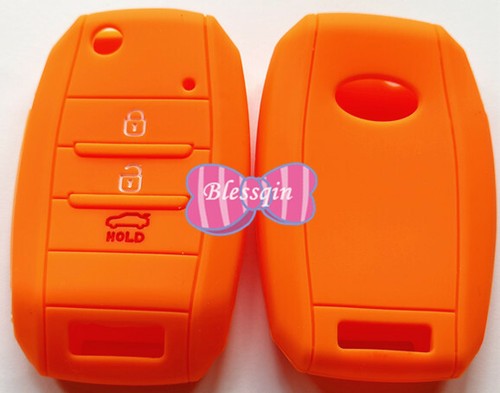 ORANGE CAR FLIP KEY COVER for KIA RIO SORENTO SPORTAGE PICANTO SOUL ...