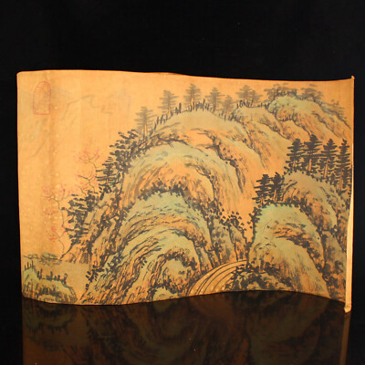 Vintage Chinese Watercolour On Xuan Paper Painting - Wang Meng Bai ...