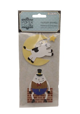 NEW 3 Pkgs Paper Bliss Nursery Rhymes 3D Adhesive Applique Scrapbooking ...