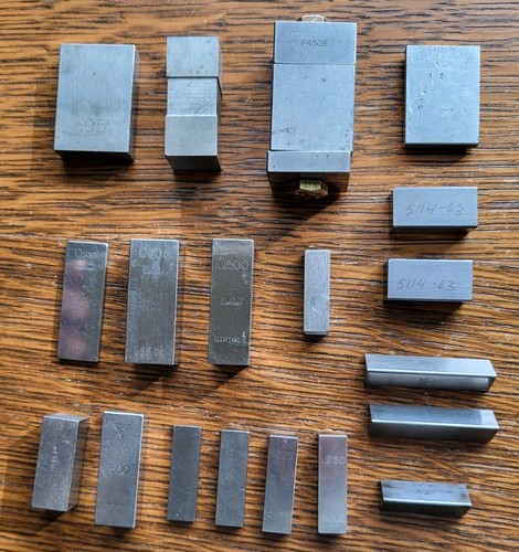 Misc. LOT of Precision Gage Blocks Incl. Starrett Webber, Pratt ...