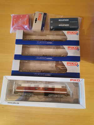 Piko 59589 Diesellok BR 228 & 3 x Piko 95489 und Container | eBay.de