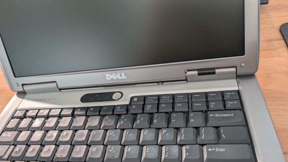 Dell Latitude D510 Vintage Laptop Windows XP Pentium M 512MB RAM 40GB ...