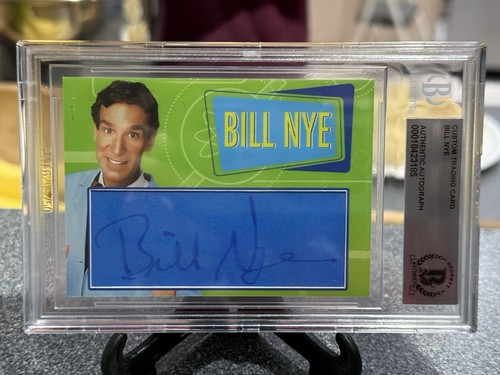 BGS Custom Bill Nye The Science Guy Cut Auto Trading Card BAS Authentic ...
