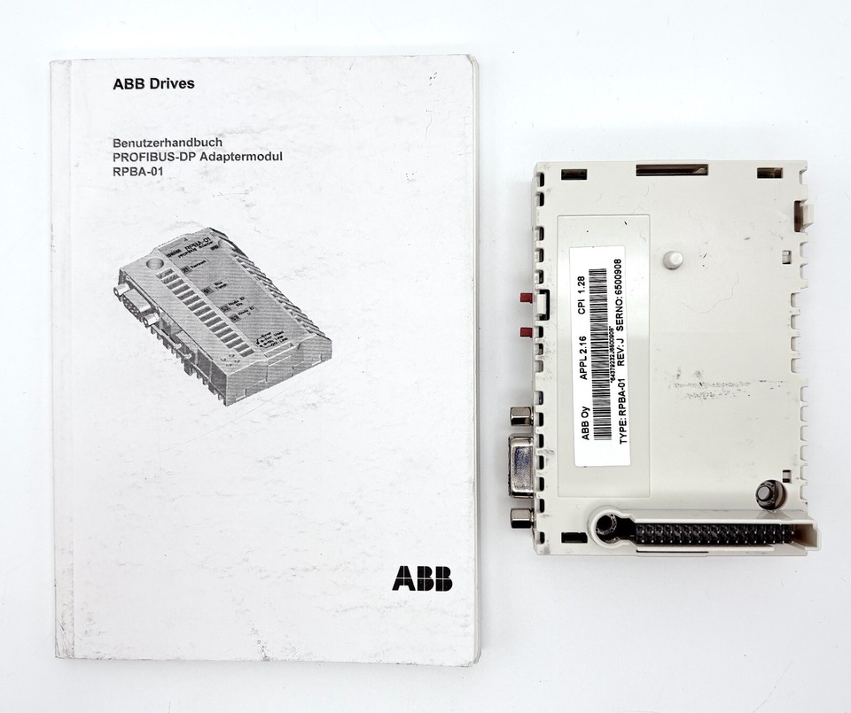 ABB RPBA-01 /Rev J ProfiBus DP Adapter Module RPBA01 ACS800 DCS800 ...