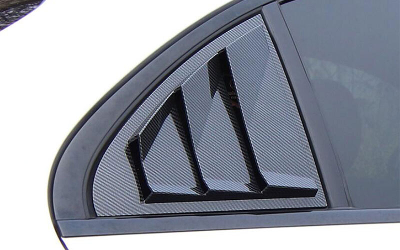 Carbon Fiber Side Vent Window Scoop Louver Cover Trim For Benz C~Class ...