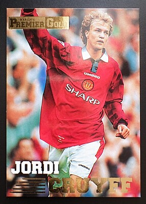 1996-97 Merlin's Premier Gold Soccer Card #87 Jordi Cruyff Manchester ...