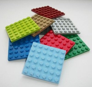 Lego - Four 6x6 Stud Thin Plate Tile Bricks - ID 3958 - Pick a Colour ...