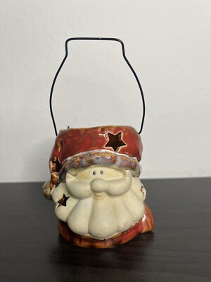 Christmas Votive Tea Light Candle Holder, Tealight, New, Ceramic Santa ...