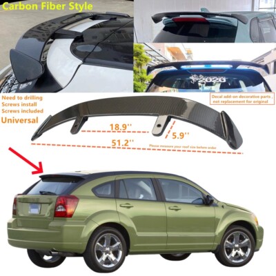 Universal Carbon Fiber Style Fits Dodge Caliber Rear Window Roof ...