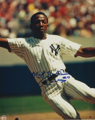 Mickey Rivers Autographed Signed 8x10 Photo - NY Yankees Angels Rangers ...