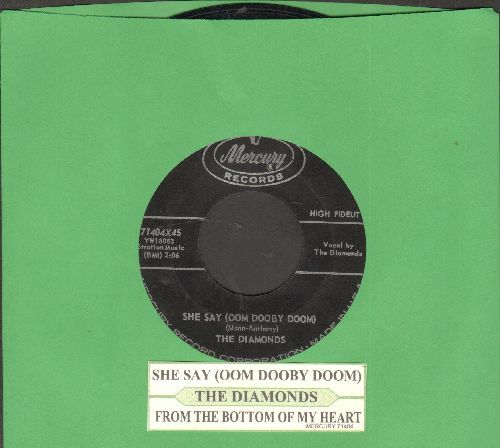 Diamonds - She Say (Oom Dooby Doom Mercury 71404 Vinyl 45 rpm Record | eBay