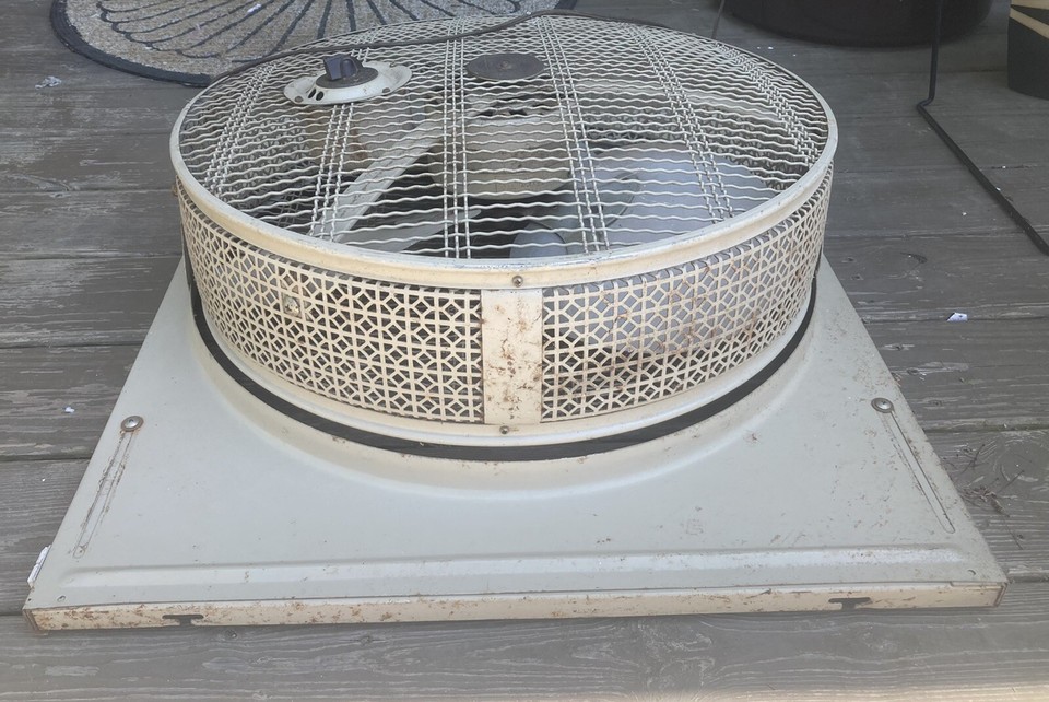 Vintage Window Fan ALASKAN 4 Speeds Working Rare Mid century Design | eBay