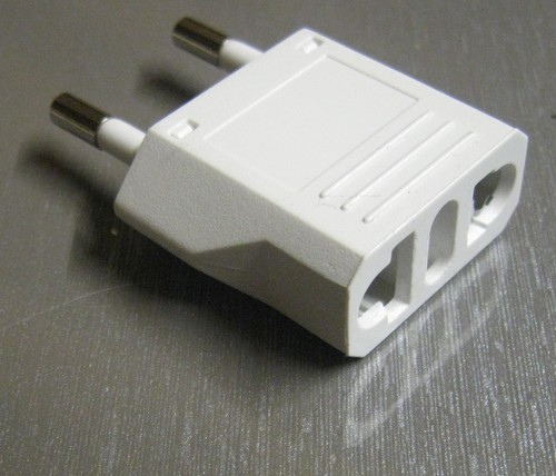 Travel Adapter UK Shaver Toothbrush BS4573 to EU CEE-7/16 2-pin Euro ...