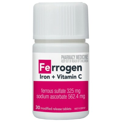 Ferrogen Iron + Vitamin C 30 Modified Release Tablets (Ferro-grad C ...
