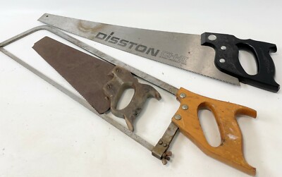 Lot of 3 Vintage Disston CH-II 8 Point Bone Hacksaw & Other Rusty Mini ...