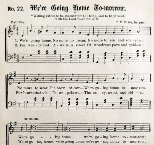 1883 Gospel Hymn We're Going Home Sheet Music Victorian Religious ...