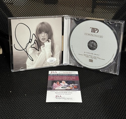 Taylor Swift Tortured Poets Department TTPD Signed CD w/ Heart JSA COA ...