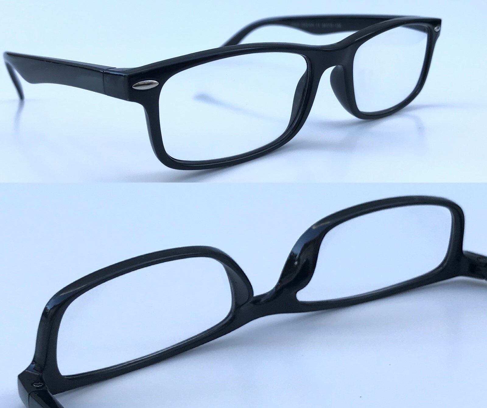 men and women READING GLASSES black frame READERS with LOW STRENGTH ...