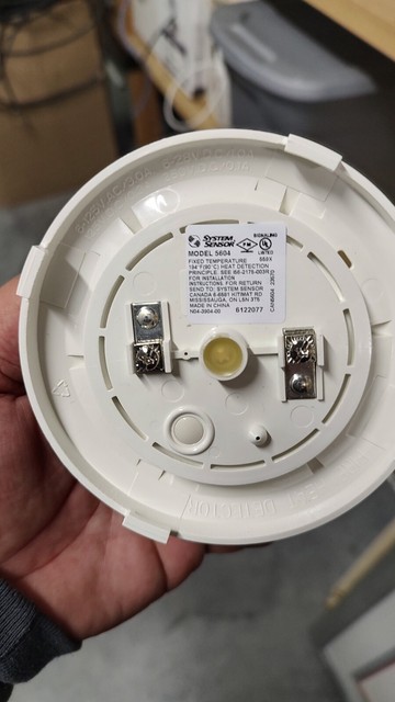 System Sensor 5604 Fixed Temperature Heat Detector - White for sale ...