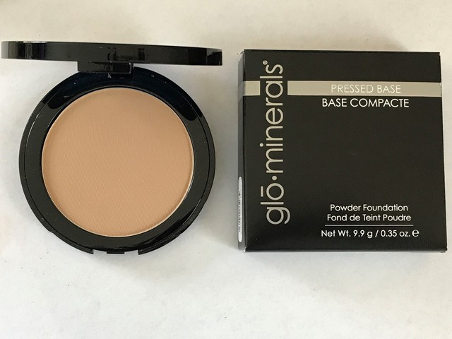 GloMinerals Pressed Base Powder Foundation GloPressed .35oz 10g - Honey ...