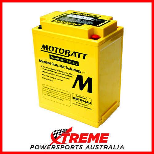 Motobatt 12V 210 CCA MBTX14AU Artic Cat STOCKMAN 500 XT 2013-2017 ...
