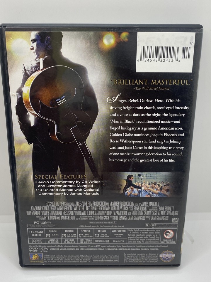 Walk the Line Wide Screen DVD Movie Drama Joaquin Phoenix Reese ...