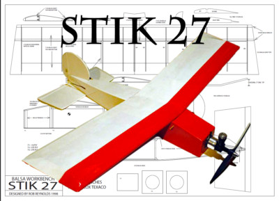 Stik 27 RC Sport Model 27" WS RC Airplane Laser Cut Balsa Short Kit | eBay