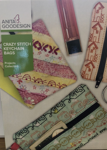 ANITA GOODESIGN -Crazy Stitch Keychain Bags - MACHINE EMBROIDERY ...