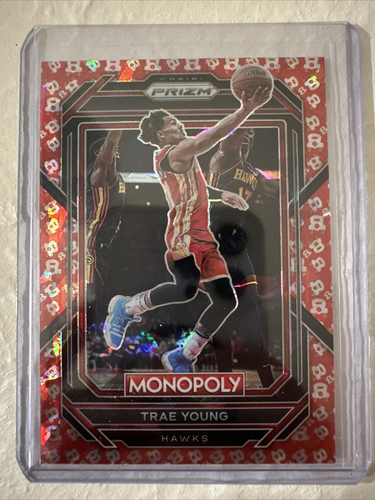 2022-2023 Trae Young Monopoly Prizm Red Cracked Ice #1 Atlanta Hawks | eBay